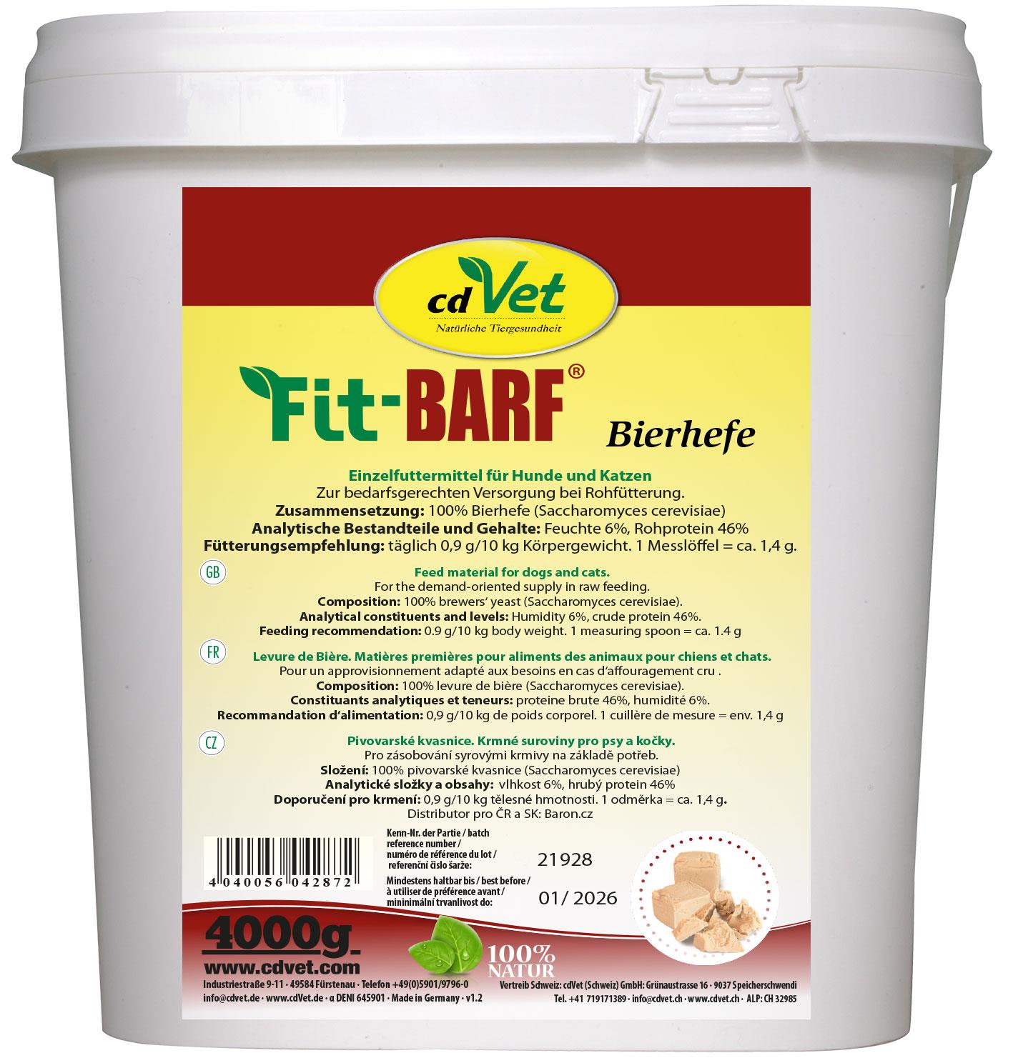 Bierhefe-Pulver – Natürliche Vitamin-B-Quelle zur BARF-Ergänzung