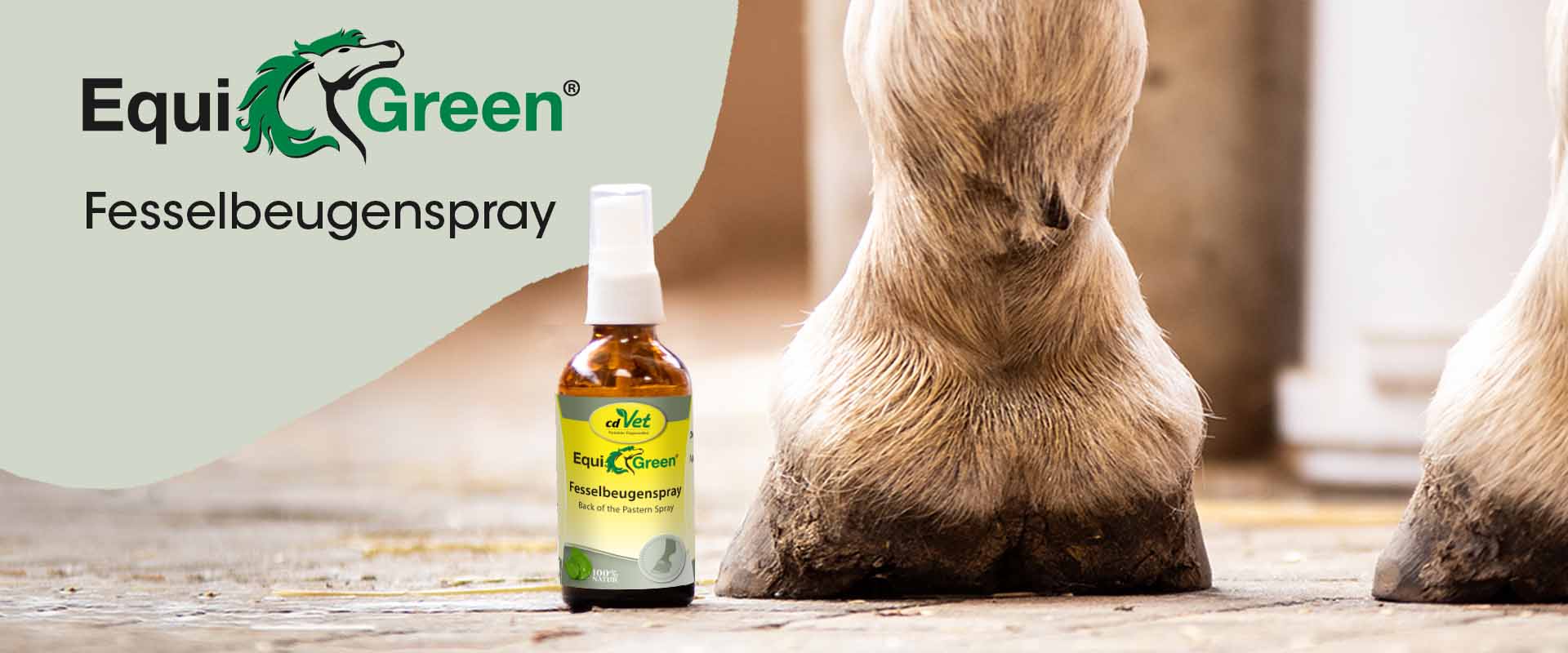 Fesselbeugenspray von EquiGreen – Pflegend und Schützend